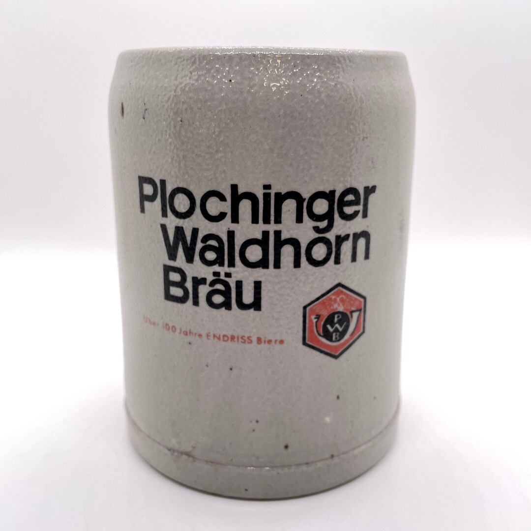Vintage German Stoneware Beer Stein, Ceramic Half Liter Plochinger ...