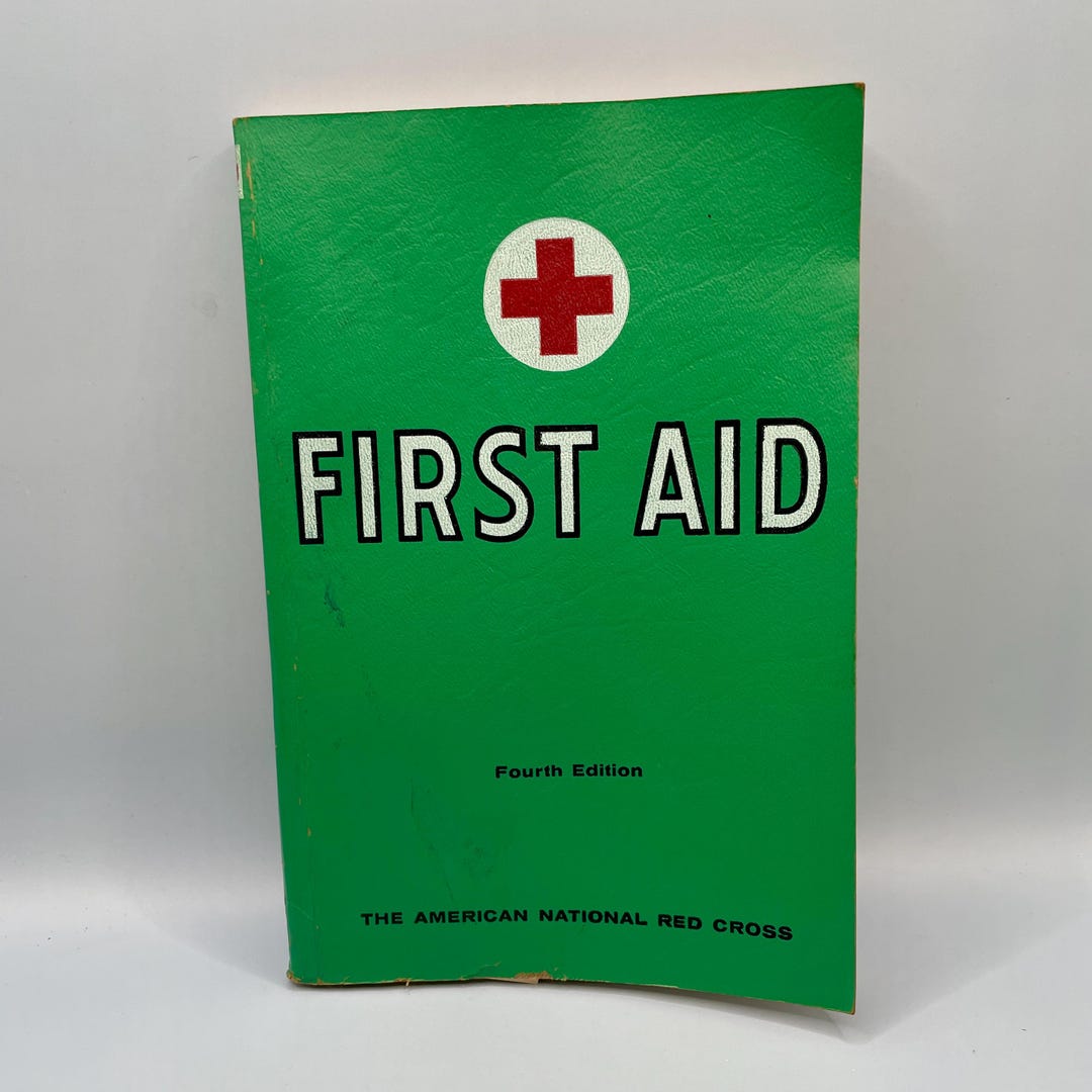 Vintage Red Cross First Aid Text Book - Etsy