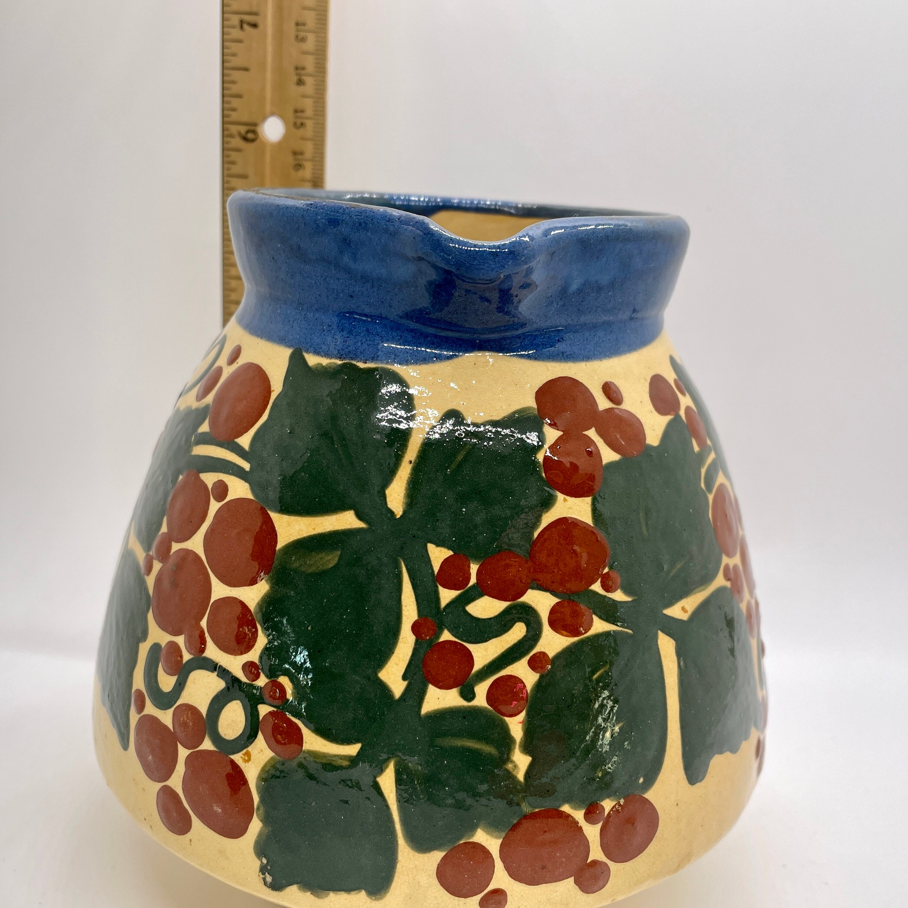 Vintage Erphila Pottery France Pitcher Vase Vintage French | Etsy