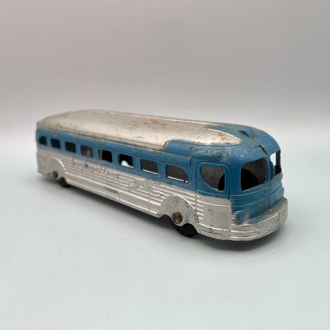 Vintage Diecast Tootsietoy Greyhound Liner Toy Bus - Etsy