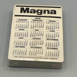 Vintage Magna Cigarette Sealed Playing Card Deck - Etsy
