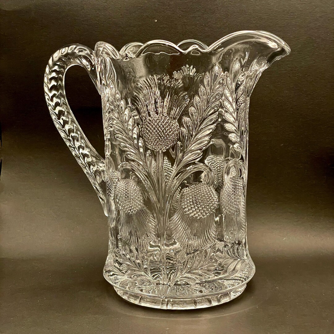 EAPG Inverted Thistle 32 Ounce Pitcher - Etsy