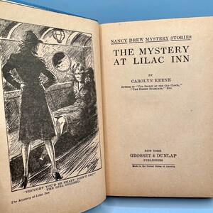 Nancy Drew the Mystery at Lilac Inn, Blue Silhouette Cover - Etsy