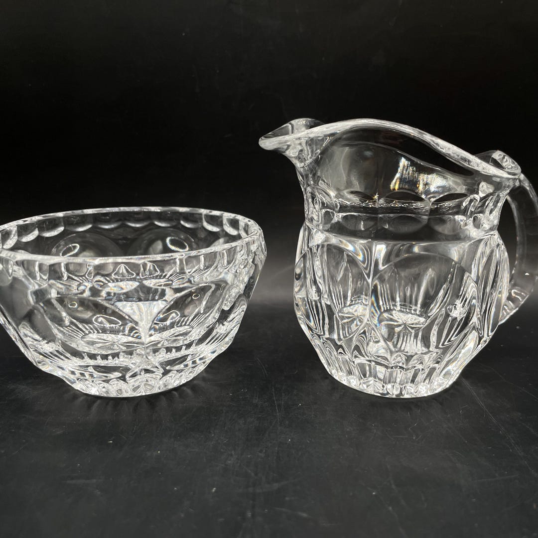 Small Colony Crystal Cream and Sugar Set - Etsy