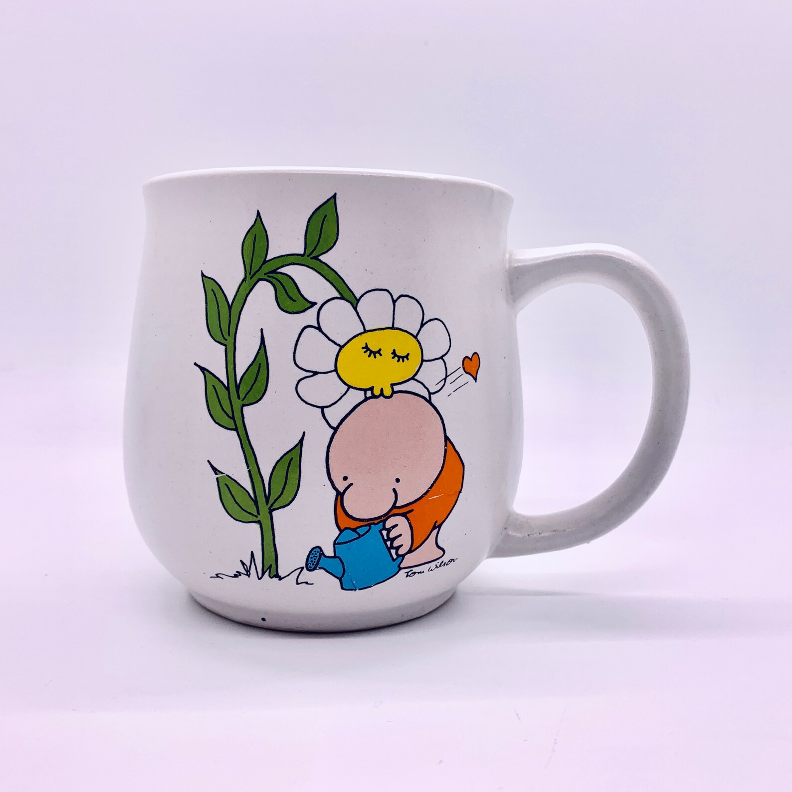 Vintage ZIGGY Sunflower Kiss Mug Small Ceramic Tea Cup | Etsy