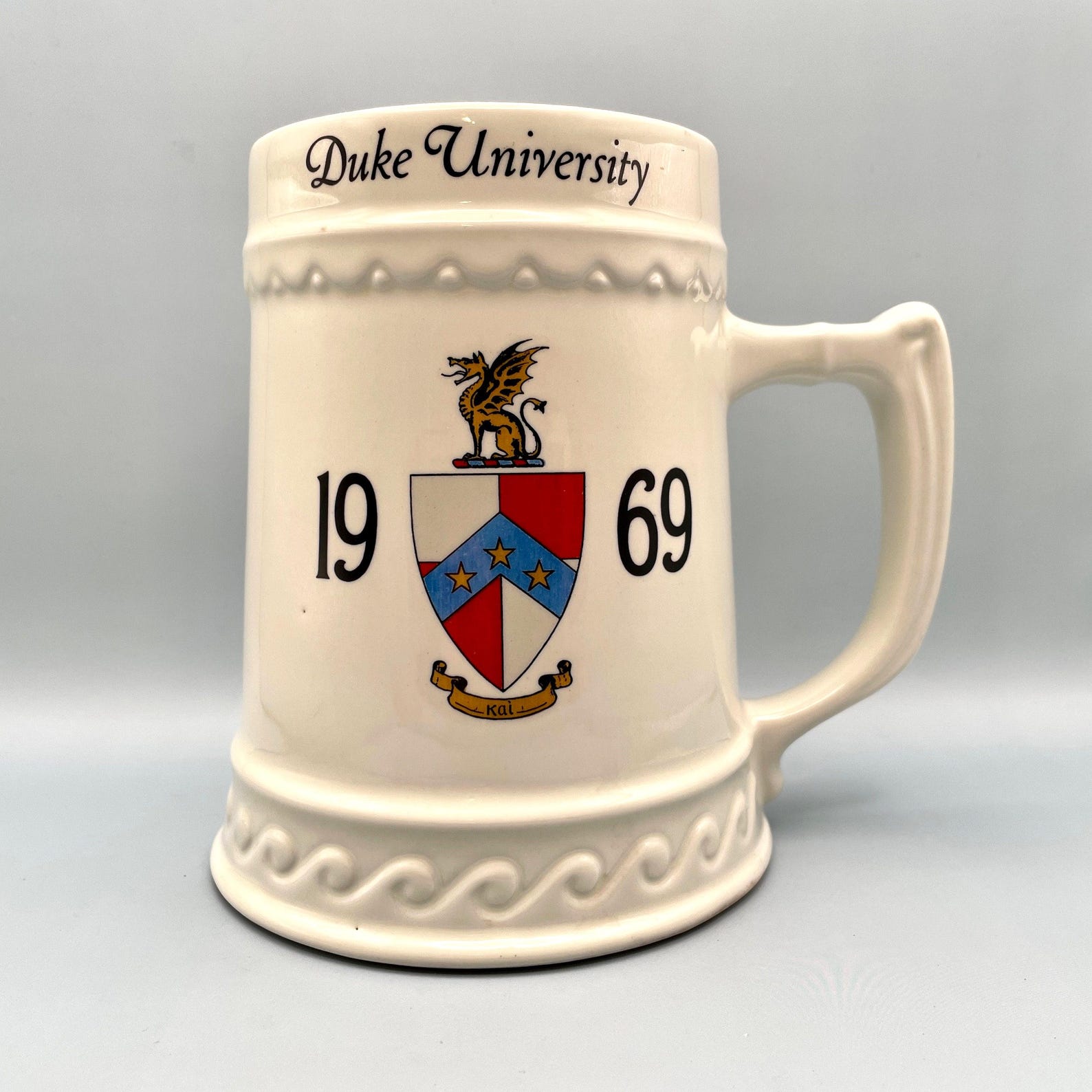 1969 Large Duke University Ceramic Tankard - Etsy