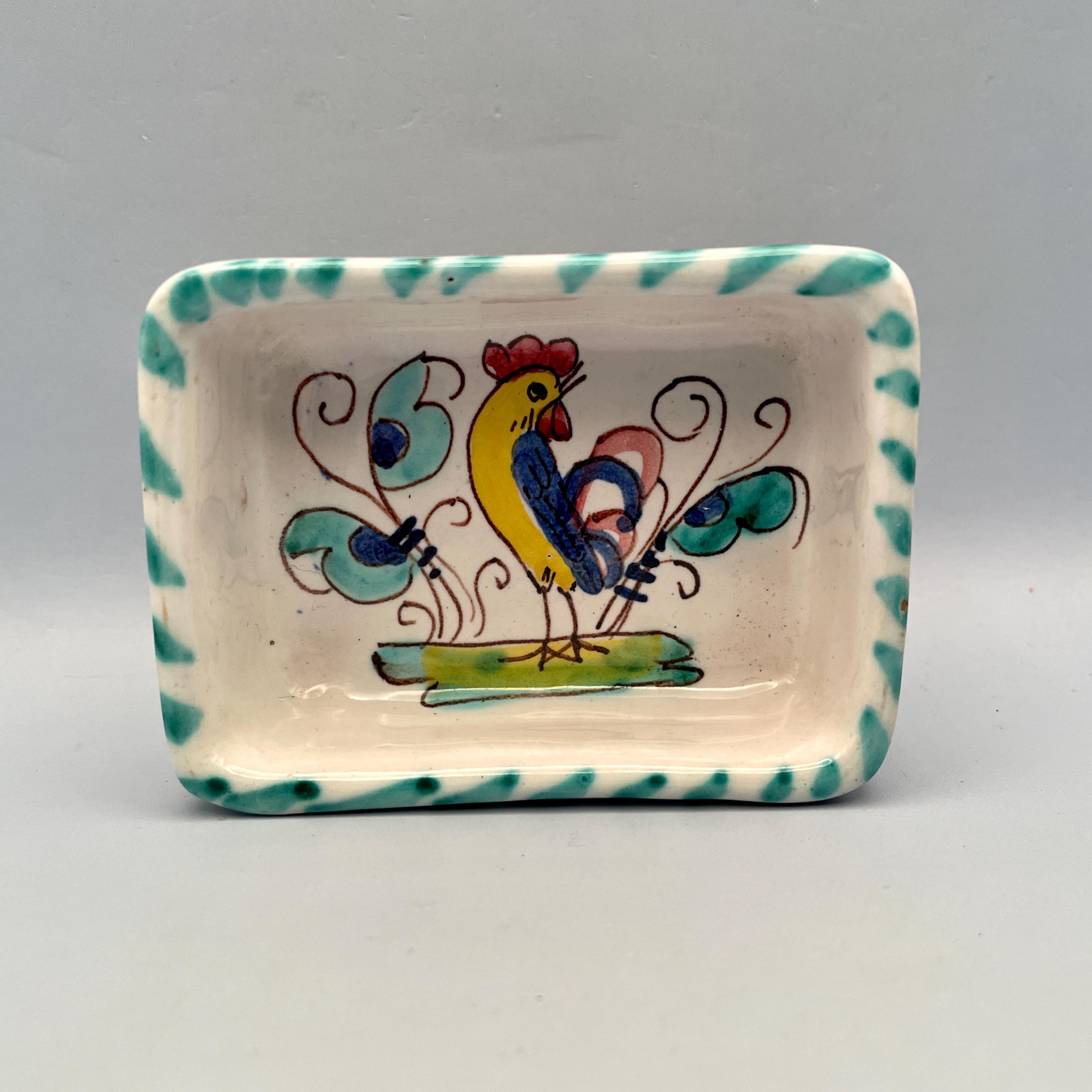 Vintage Italian Perugia Pottery Rooster Dishes - Etsy