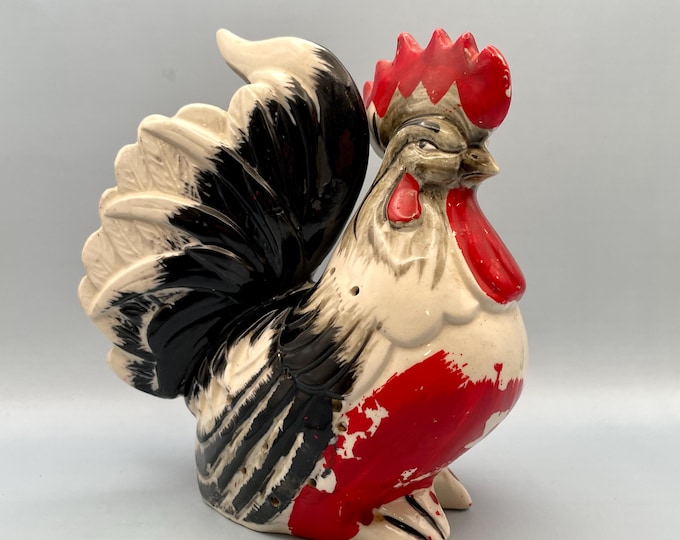 Vintage Ceramic Canape Rooster Figurine - Etsy
