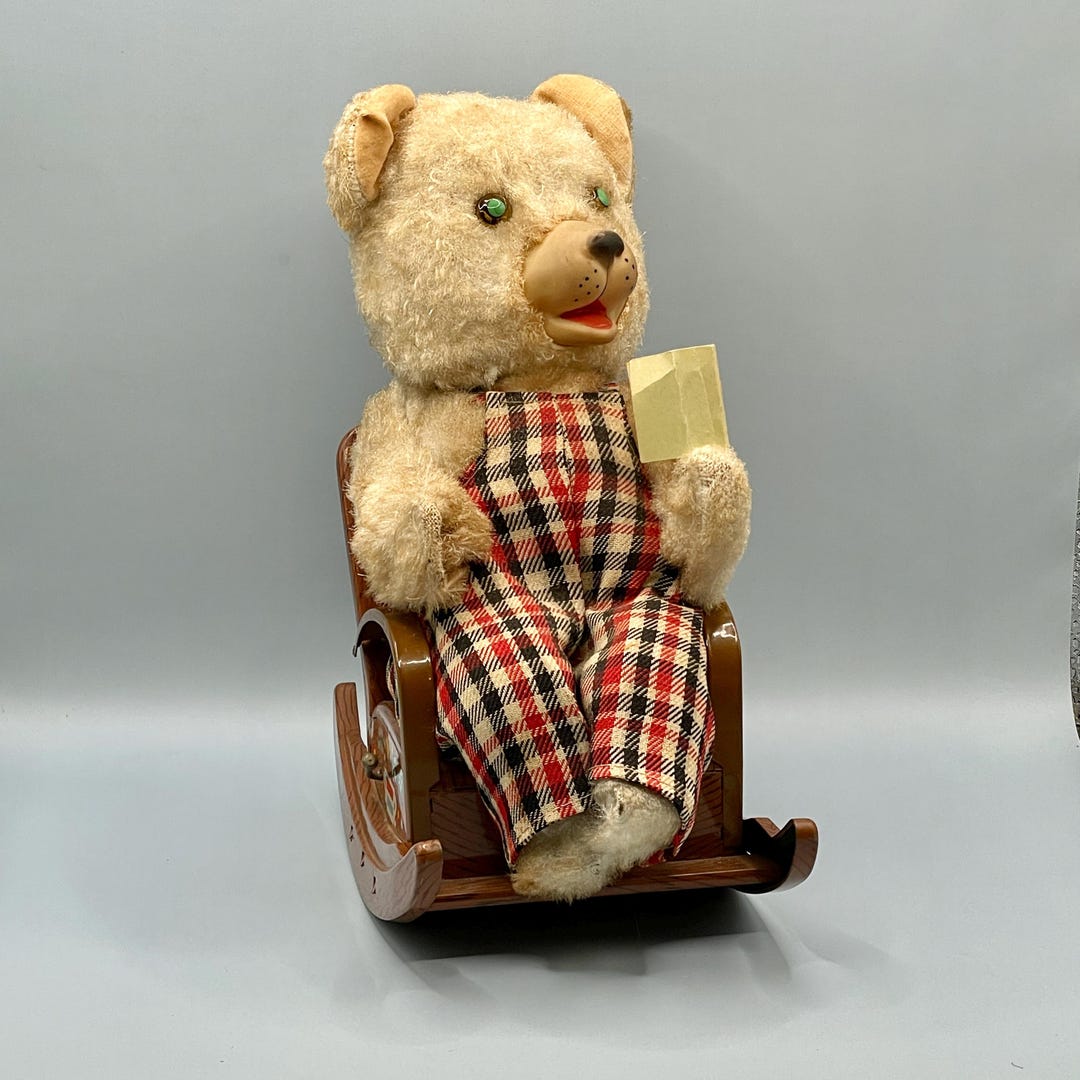 Vintage Marx Toys Rocking Teddy Bear - Etsy