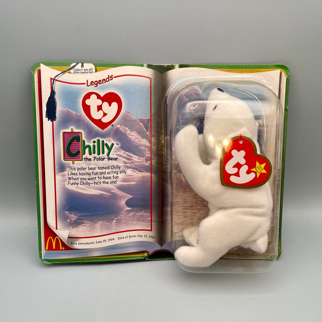Mcdonalds Mini Beanie Baby Legends Chilly the Polar Bear - Etsy