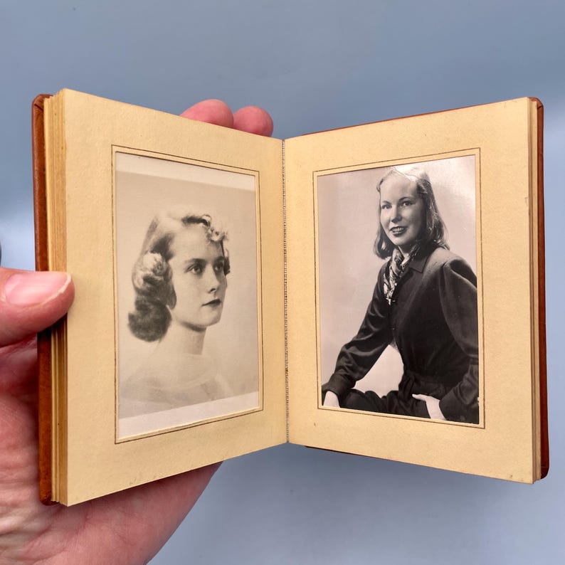 Vintage Pocket Size Photo Album With Pictures - Etsy