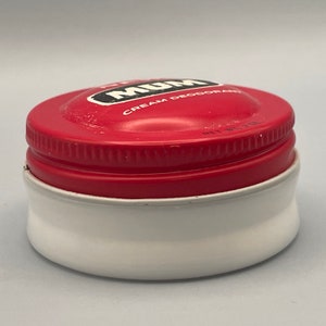 Vintage Mum Cream Deodorant Milk Glass Bottle With Red Metal Lid - Etsy