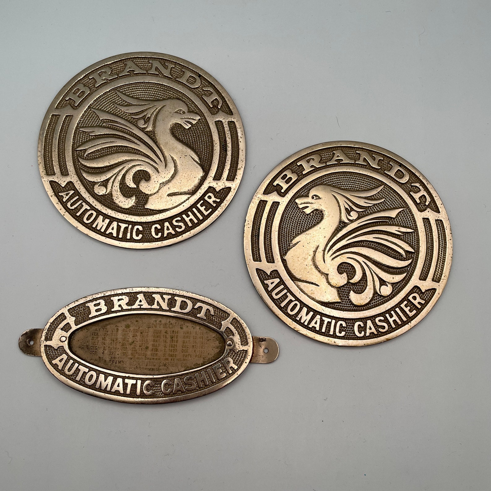Antique Brandt Metal Coin Machine Tags - Etsy