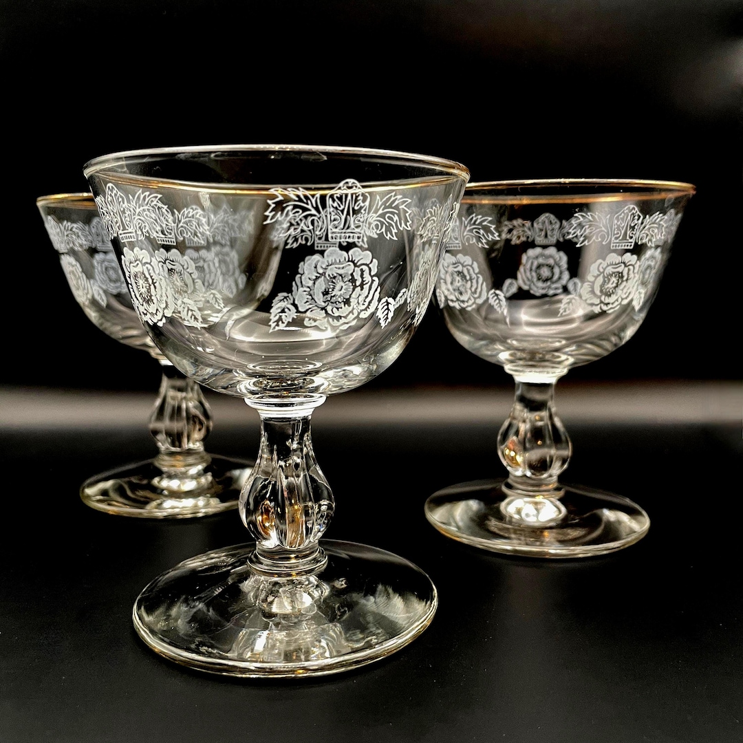 Vintage Homer Laughlin Queen Ester Wine Glasses - Etsy