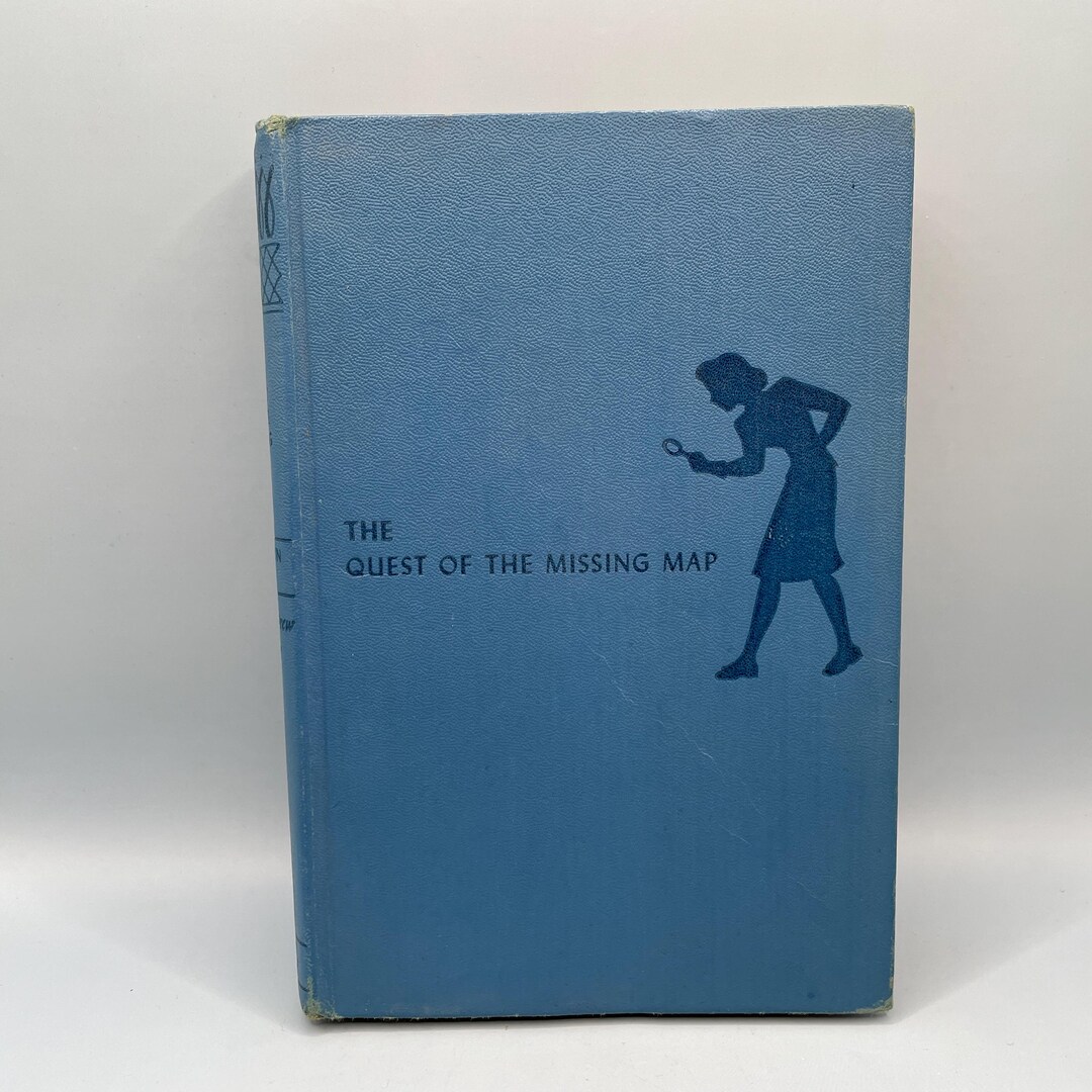 Nancy Drew Quest of the Missing Map, Blue Silhouette Cover - Etsy UK