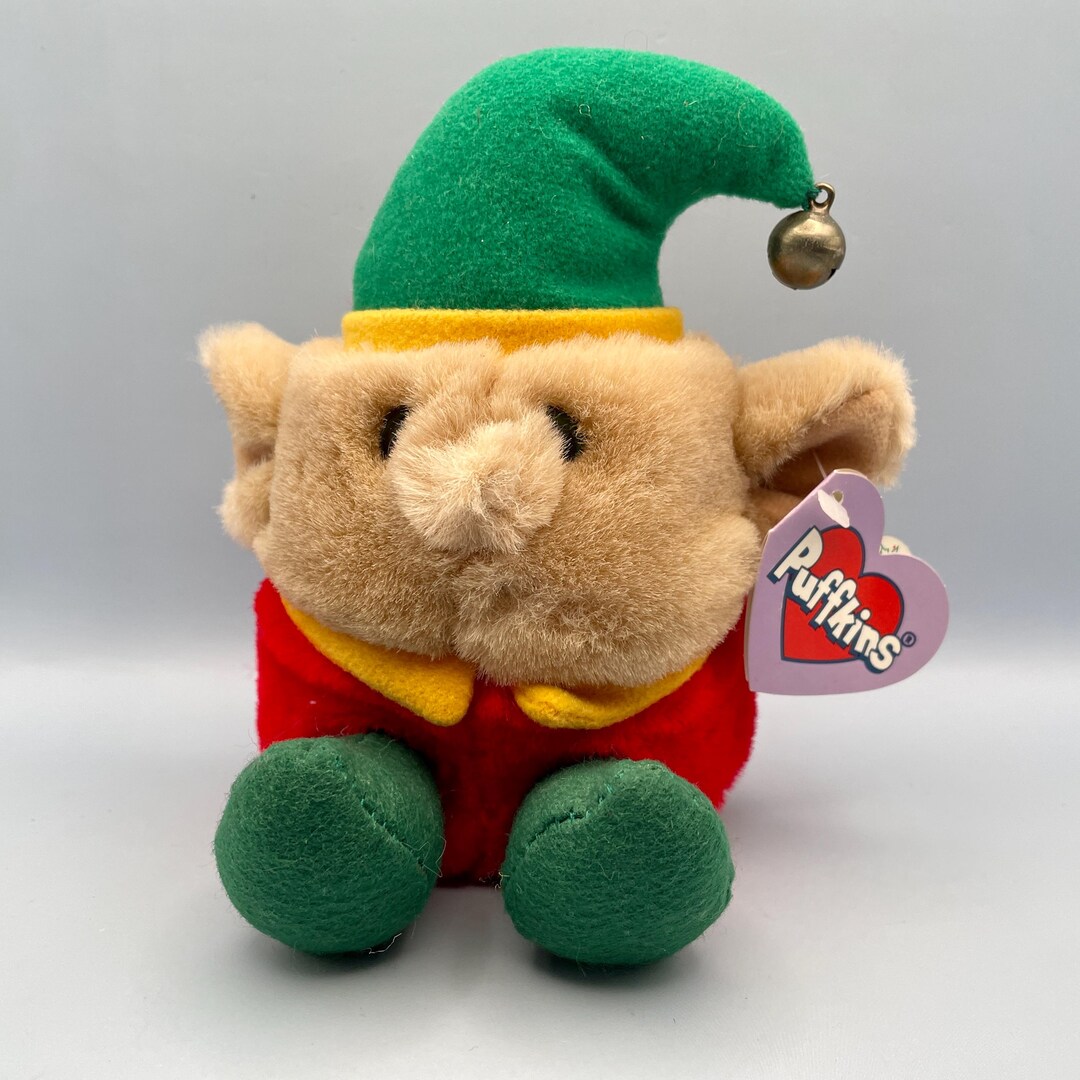 Puffkins Elvin Christmas Elf Plushie - Etsy