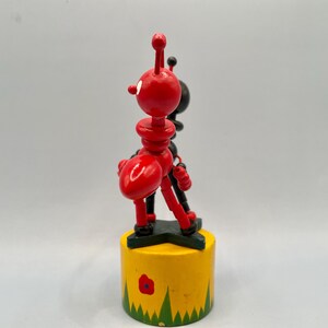 Ant Wood Push Puppet, Collapsing Dancing Ant Toy - Etsy