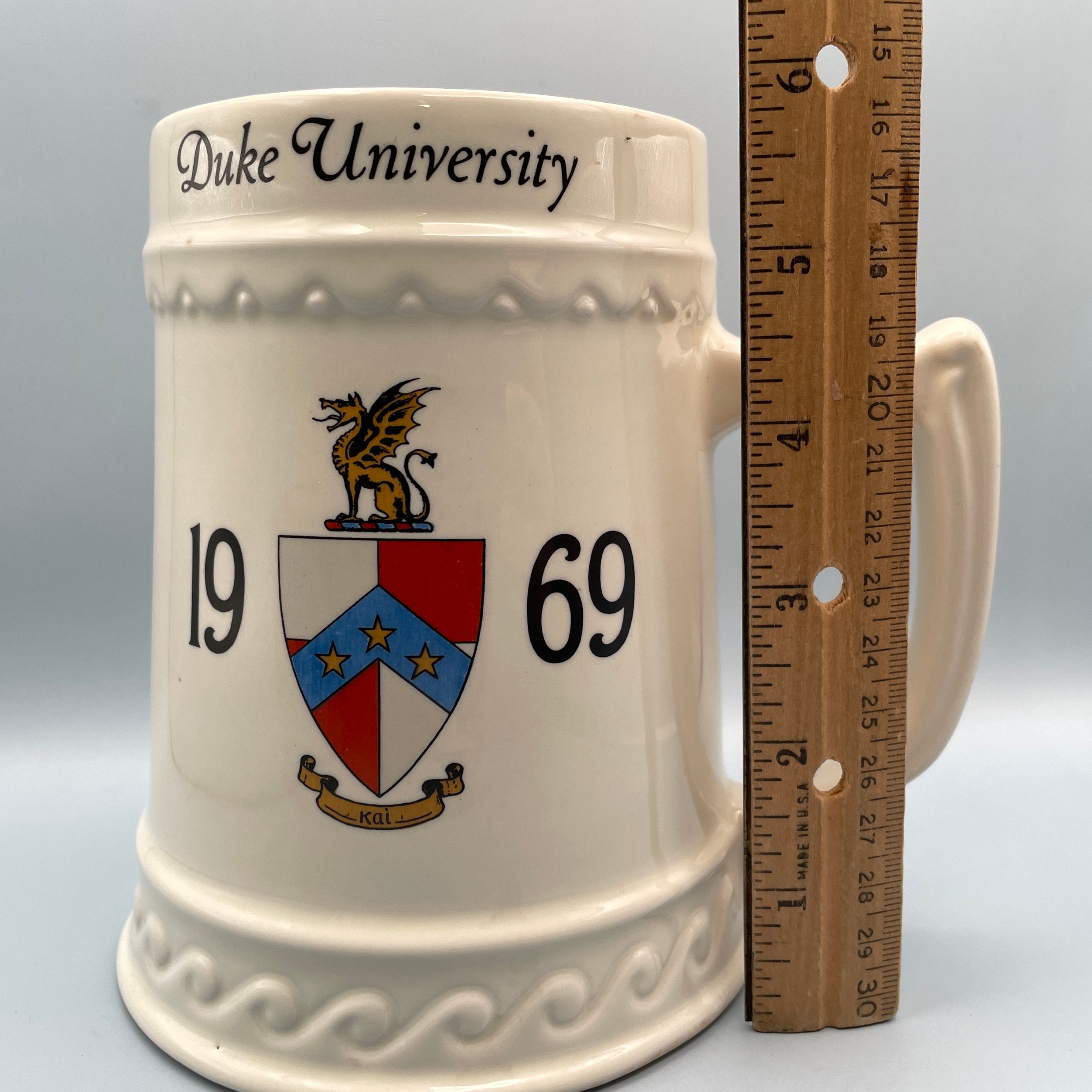 1969 Large Duke University Ceramic Tankard - Etsy