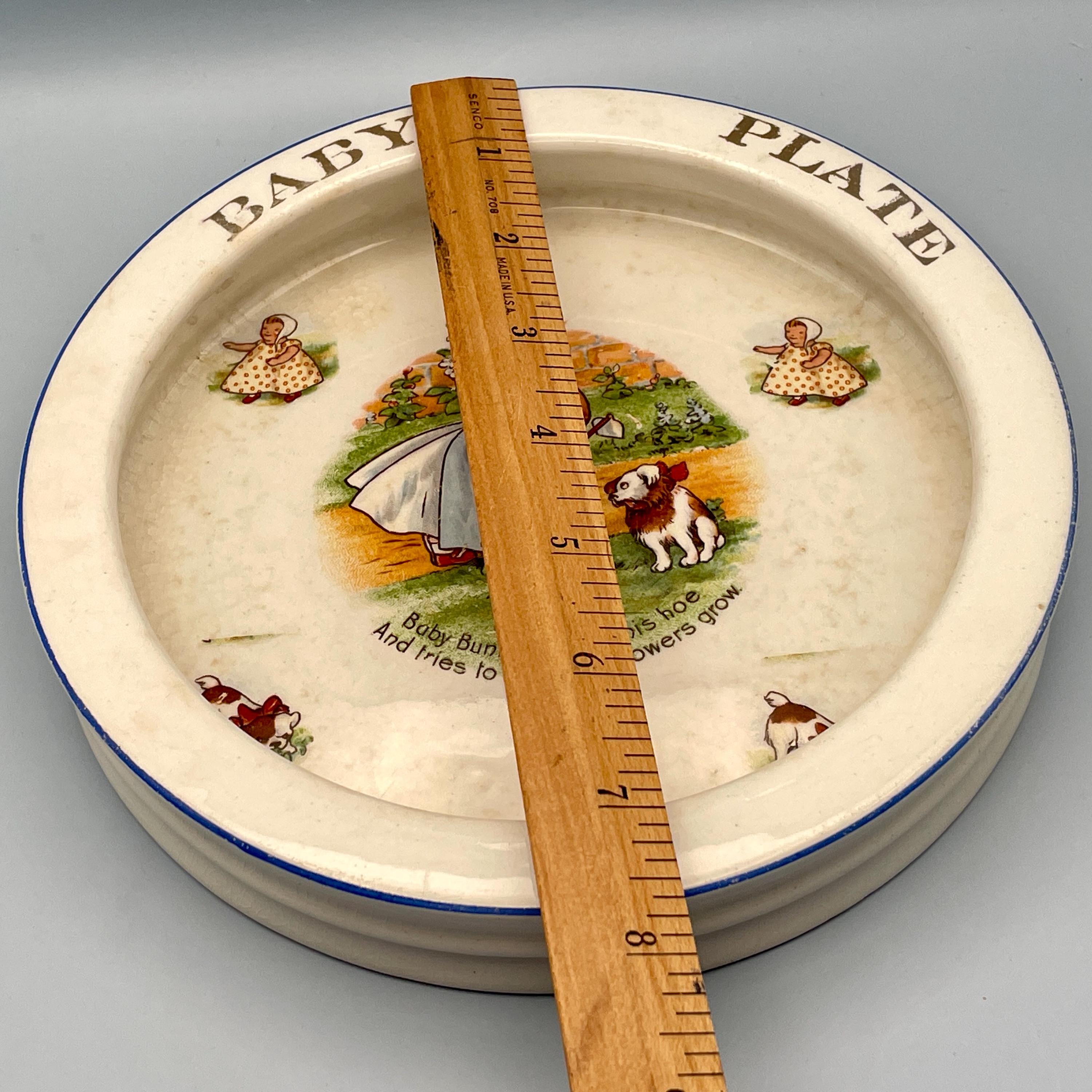 Antique Trenie Baby Bunting Baby's Plate - Etsy
