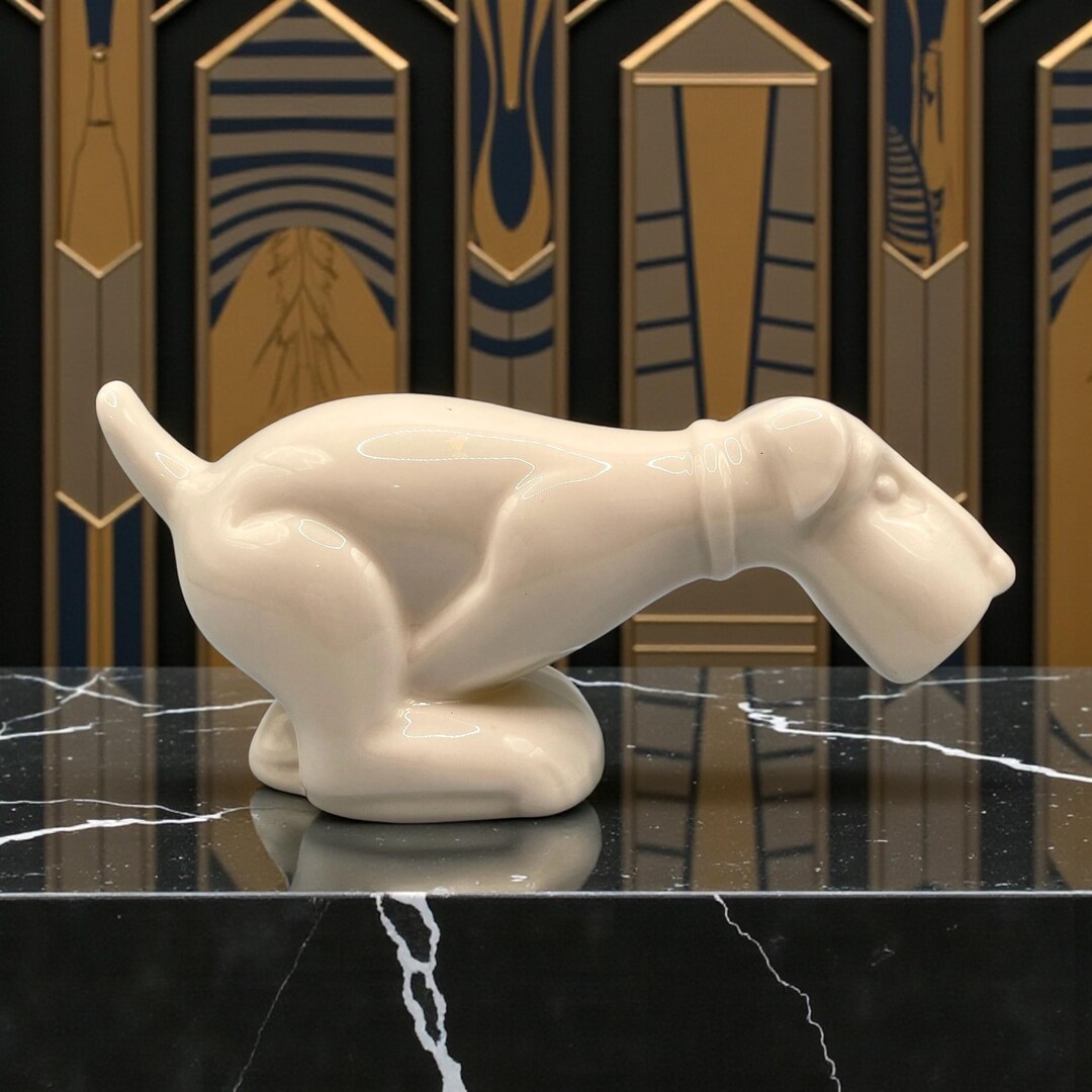 Lenox Porcelain Running Schnauzer Dog Figurine - Etsy