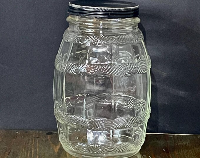2 Gallon Travis Glass Company Barrel Jar - Etsy