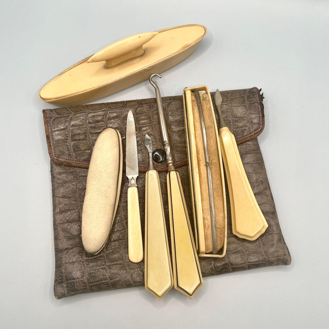 Dubarry French Ivory Pyralin Dresser Grooming Set - Etsy