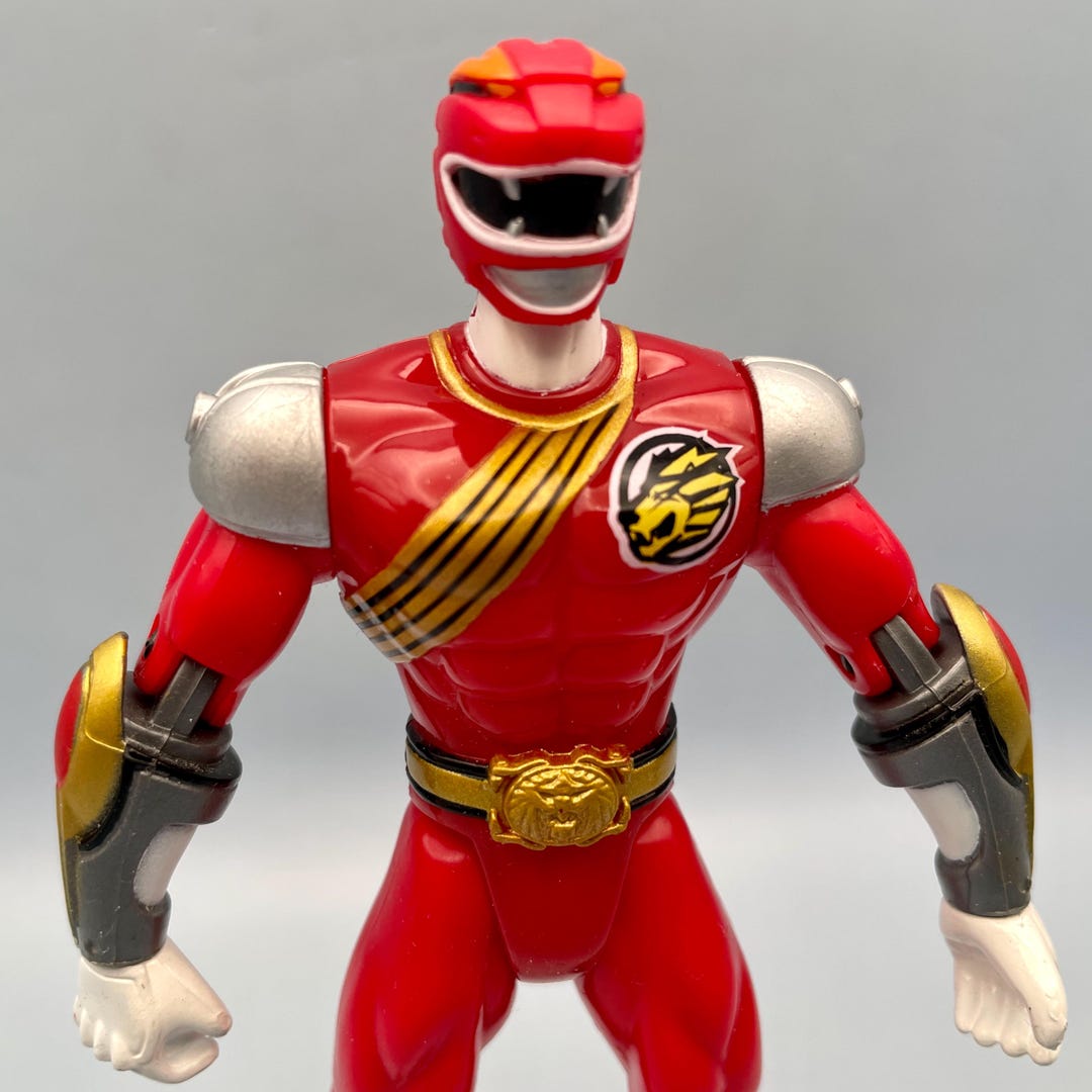 2001 Bandai Red Power Ranger Toy - Etsy