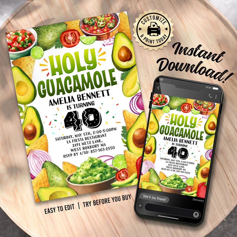 Holy Guacamole - Etsy