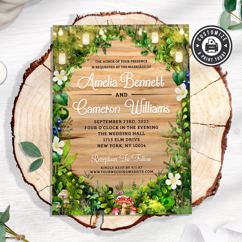 Enchanted Forest Template - Etsy
