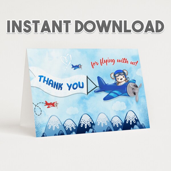 Pilot Thank You Card - Etsy