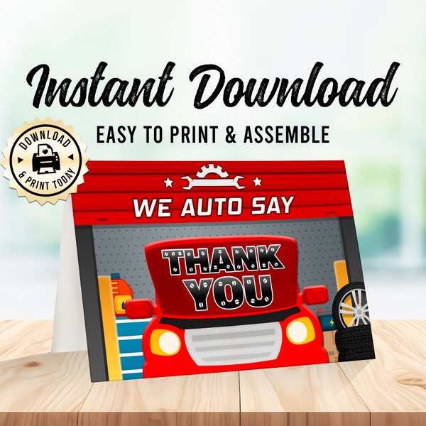 Car Mechanic Thank You Card - Etsy