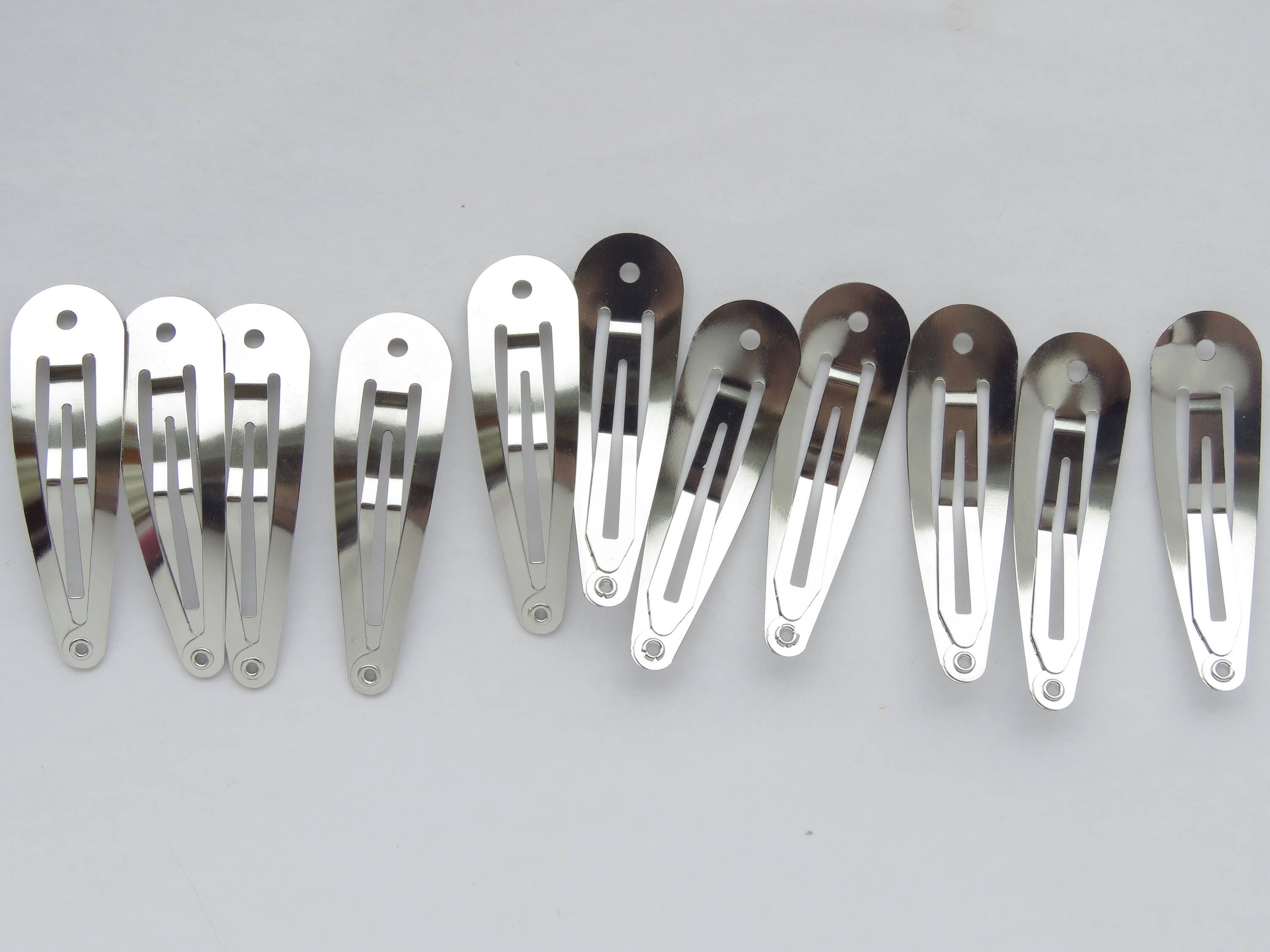 10 SILVER 50mm Snap Clips 2 Inch Snap Clips Bulk Snap | Etsy
