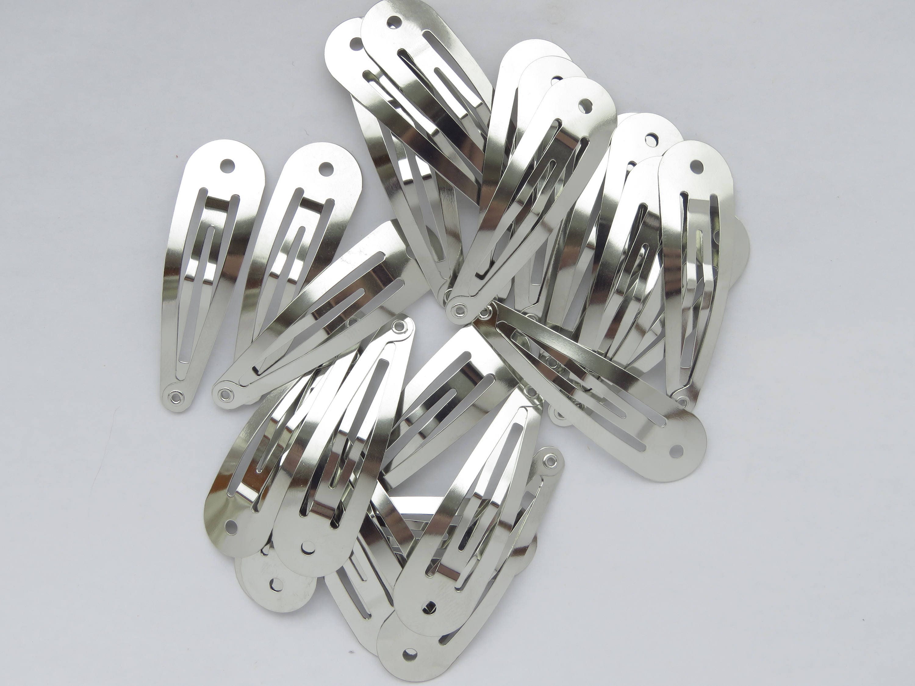 45 SILVER 50mm Snap Clips 2 Inch Snap Clips Bulk Snap | Etsy