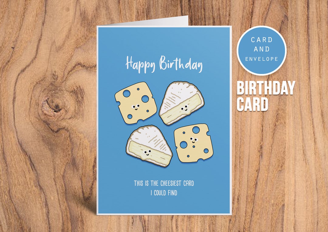 Birthday Card/happy Birthday/cheesy Card/funny Birthday - Etsy UK