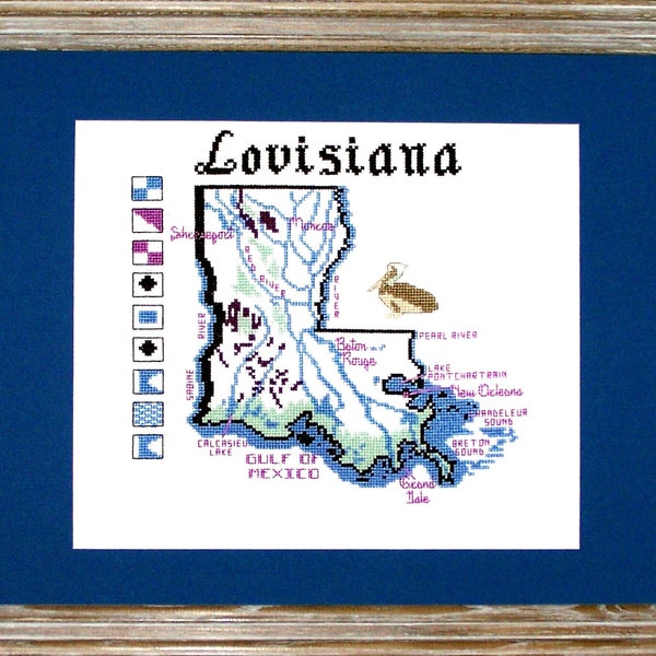Cross Stitch Louisiana Patterns - Etsy