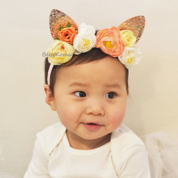 Floral Cat Ears - Etsy