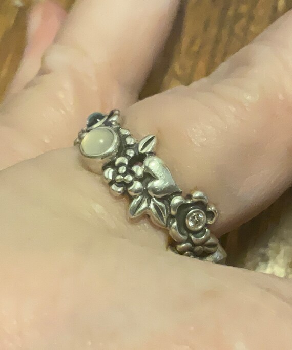 Genuine Pandora Topaz Moonstone Natures Serenity Ring… - Gem