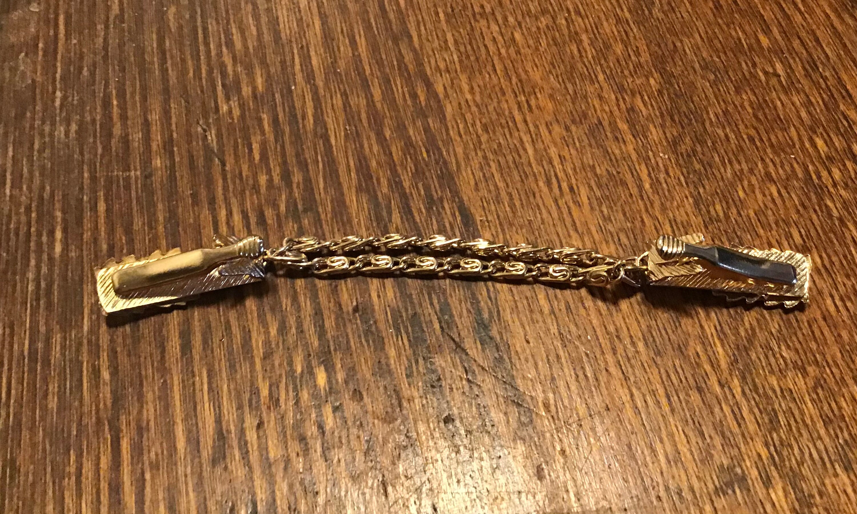 Vintage Gold Tone Sweater Clips - Etsy