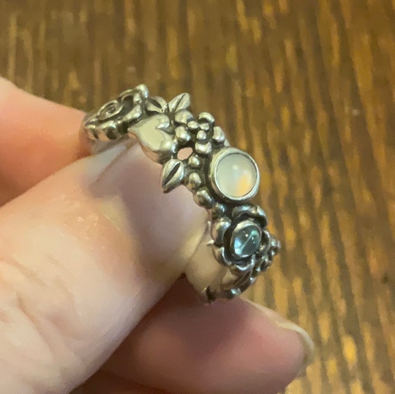 Genuine Pandora Topaz Moonstone Natures Serenity Ring… - Gem