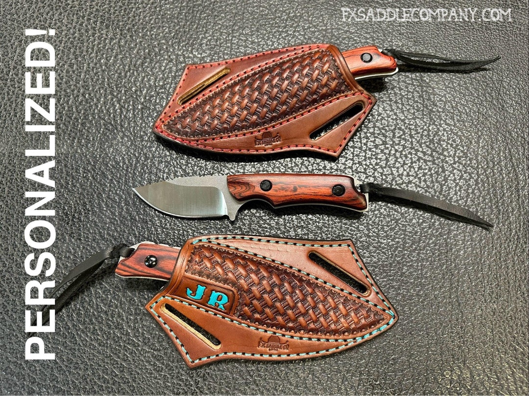 CUSTOM Leather Pancake Sheath With Knife - Crossdraw Holster ...