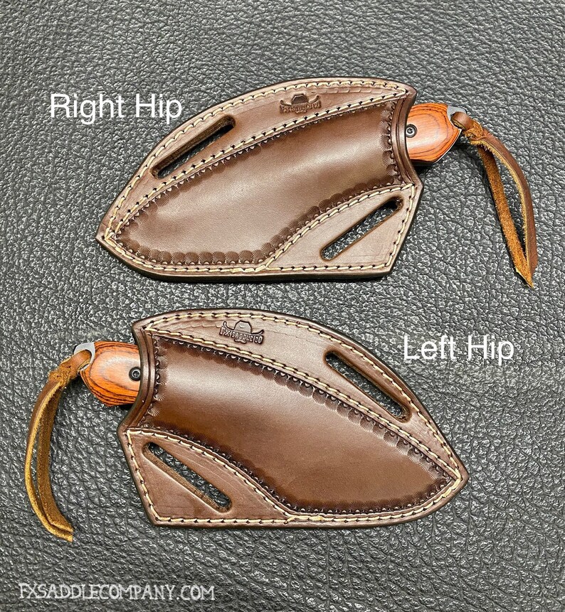 CUSTOM Pancake Knife Sheath With 6 Wood Knife - Etsy