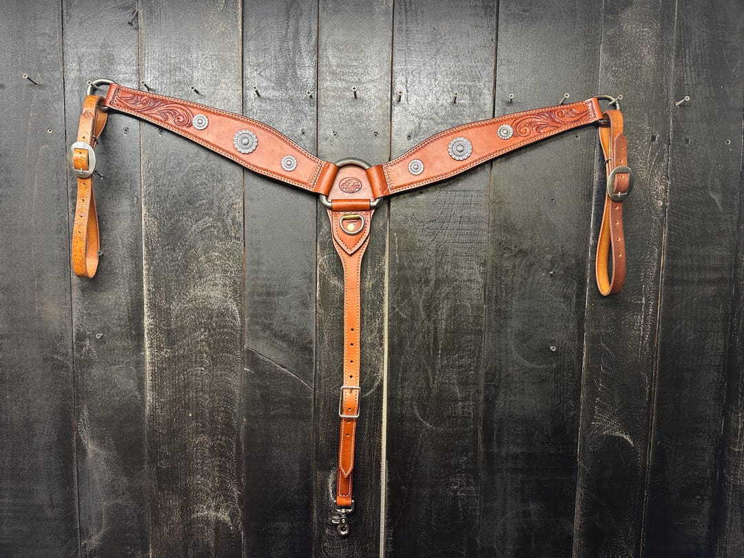 Leather Roping Breast Collar / Western Saddle Roper - Etsy