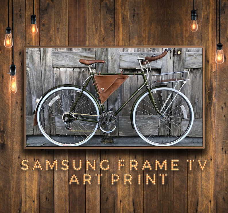 Samsung Frame TV Digital Art Print Vintage Raleigh Bicycle - Etsy