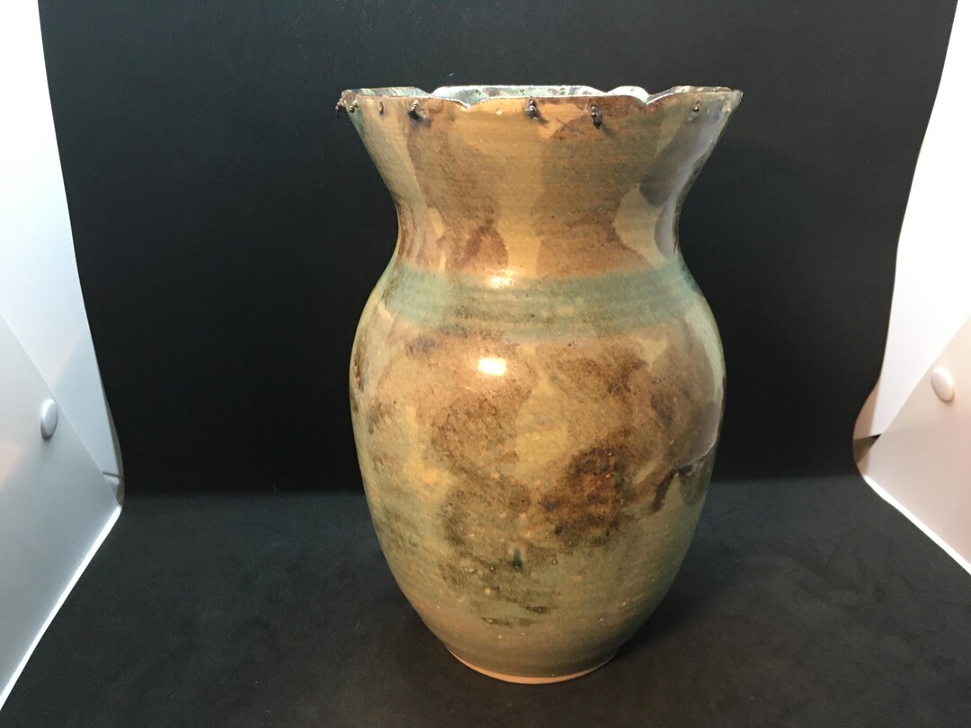 Vintage Art Pottery Vase Signed Glen Green ~ C1960s ~ 8.5" Tall (M1) - Etsy