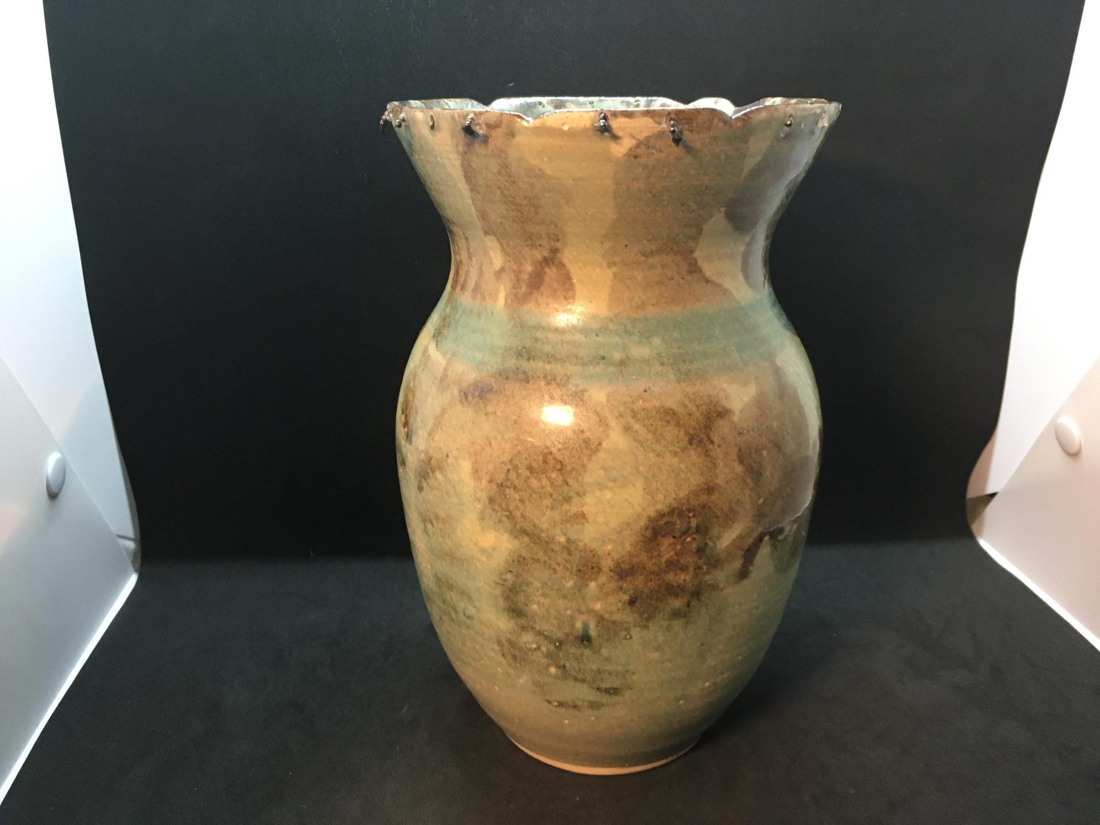 Vintage Art Pottery Vase Signed Glen Green ~ C1960s ~ 8.5" Tall (M1) - Etsy