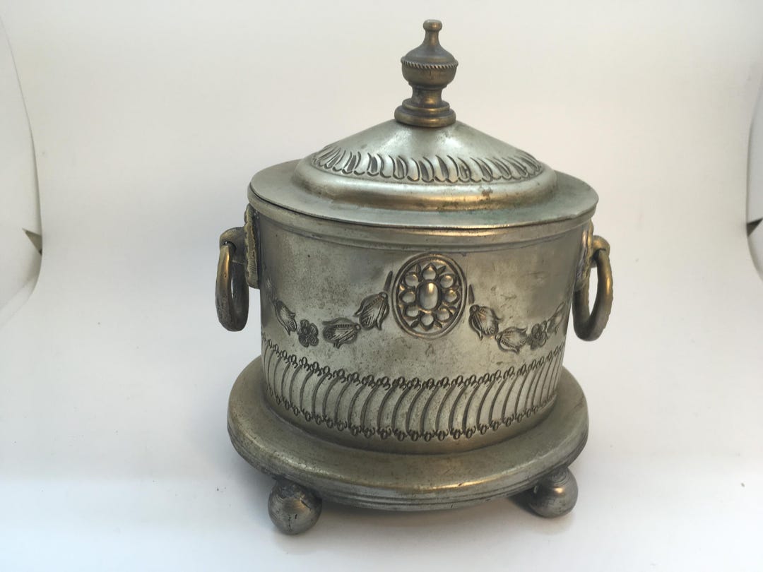 Antique Moroccan Tea Caddy After Richard Wright ~ Possibly Silver Plate ...