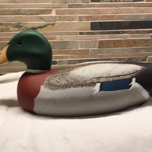 Wolf River Decoys, Antigo, Wisconsin Wood Duck Decoy Large Wooden Duck ...