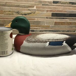 Wolf River Decoys, Antigo, Wisconsin Wood Duck Decoy Large Wooden Duck ...