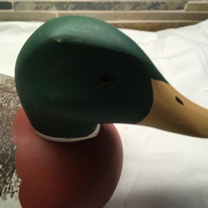 Wolf River Decoys, Antigo, Wisconsin Wood Duck Decoy Large Wooden Duck ...