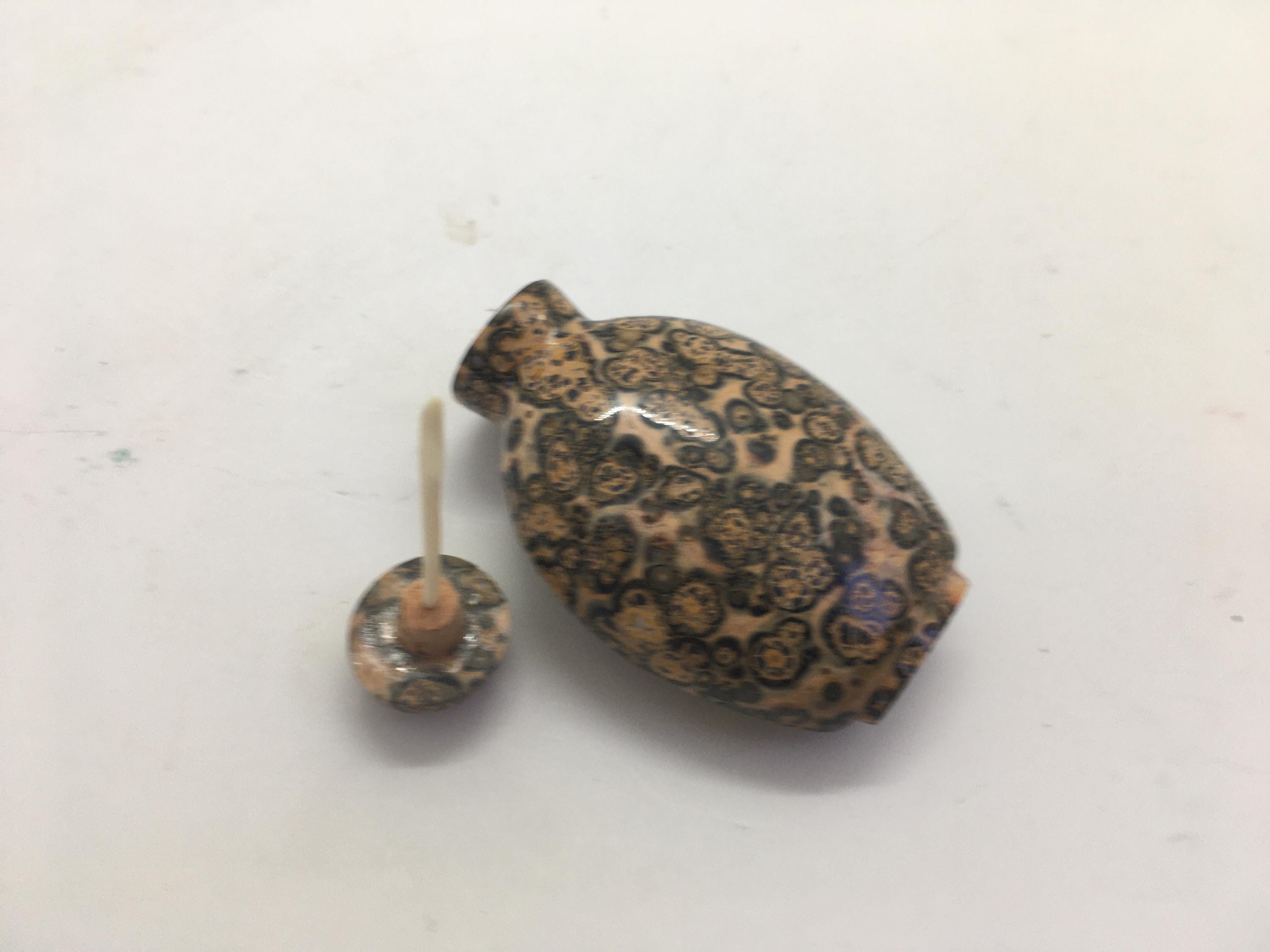 Chinese Leopard Skin Jasper (aka Jaguar Stone) Snuff Bottle - Etsy